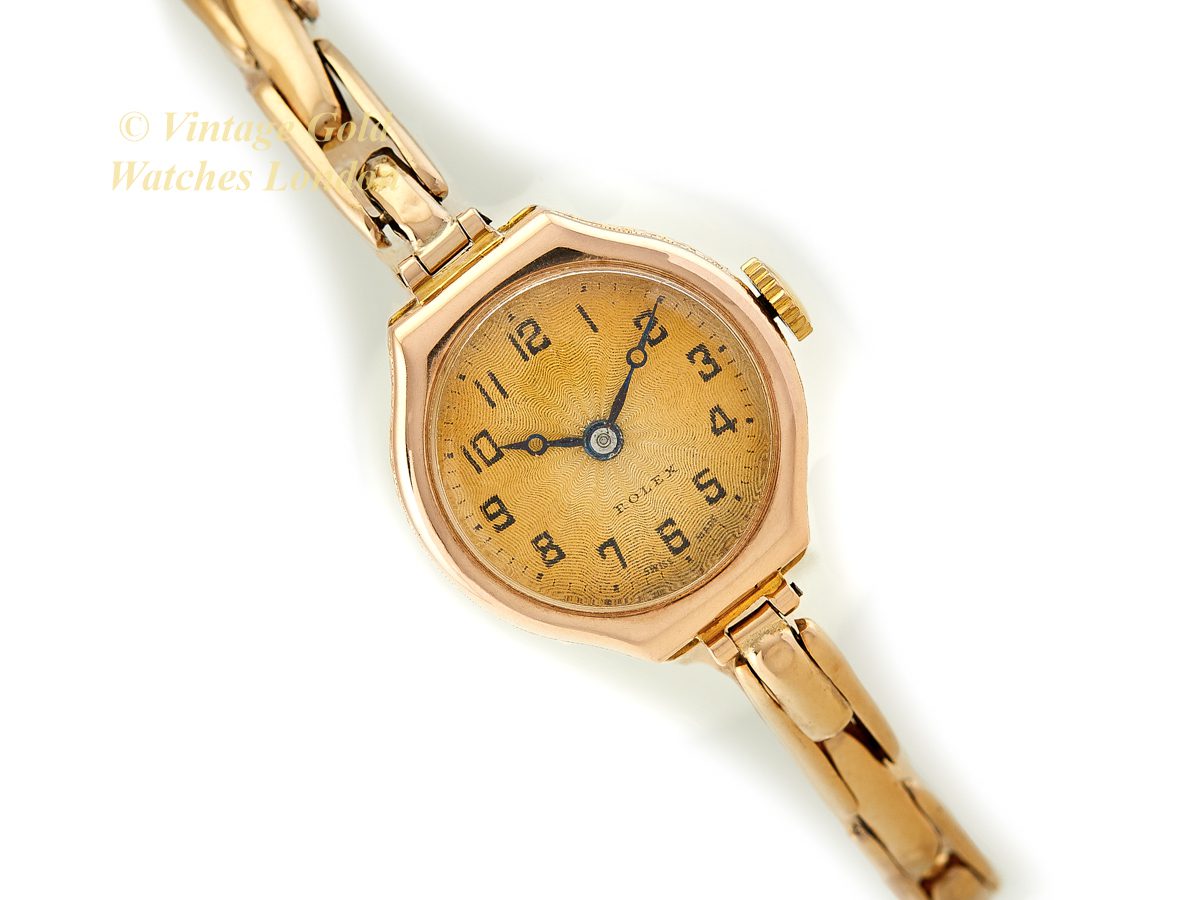 Ladies Rolex Cocktail Watch 9ct Gold on Original Bracelet, 1926 ... Ladies Rolex Cocktail Watch 9ct Gold on Original Bracelet, 1926 ...