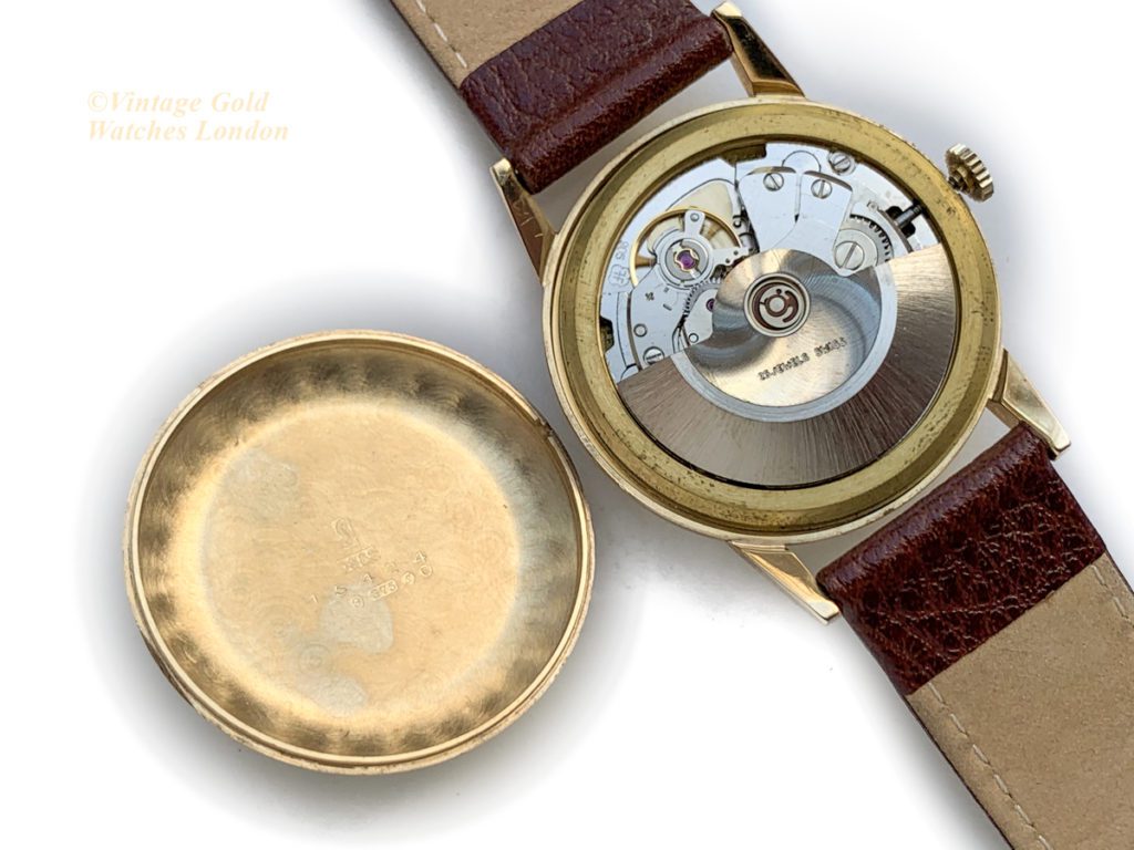 Garrard Automatic 9ct 34mm 1968 with Box | Vintage Gold Watches