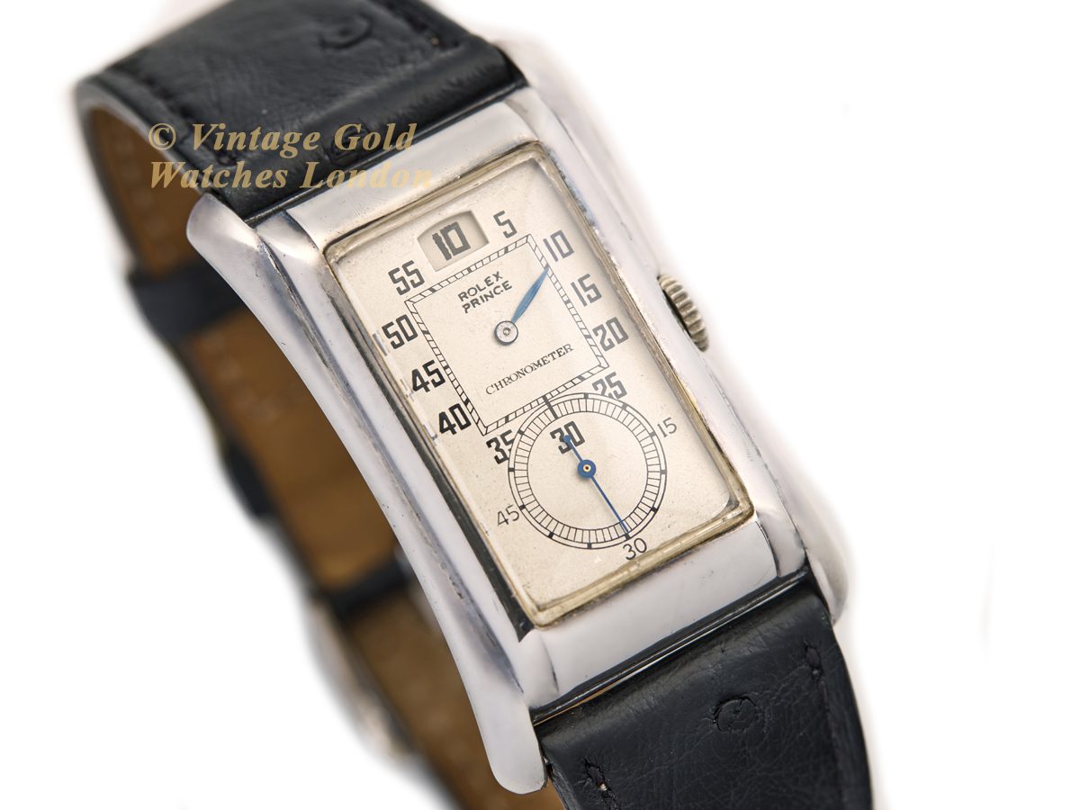 Rolex Prince Jump Hour Chronometer 925 Sterling Silver 1930 | Vintage ...