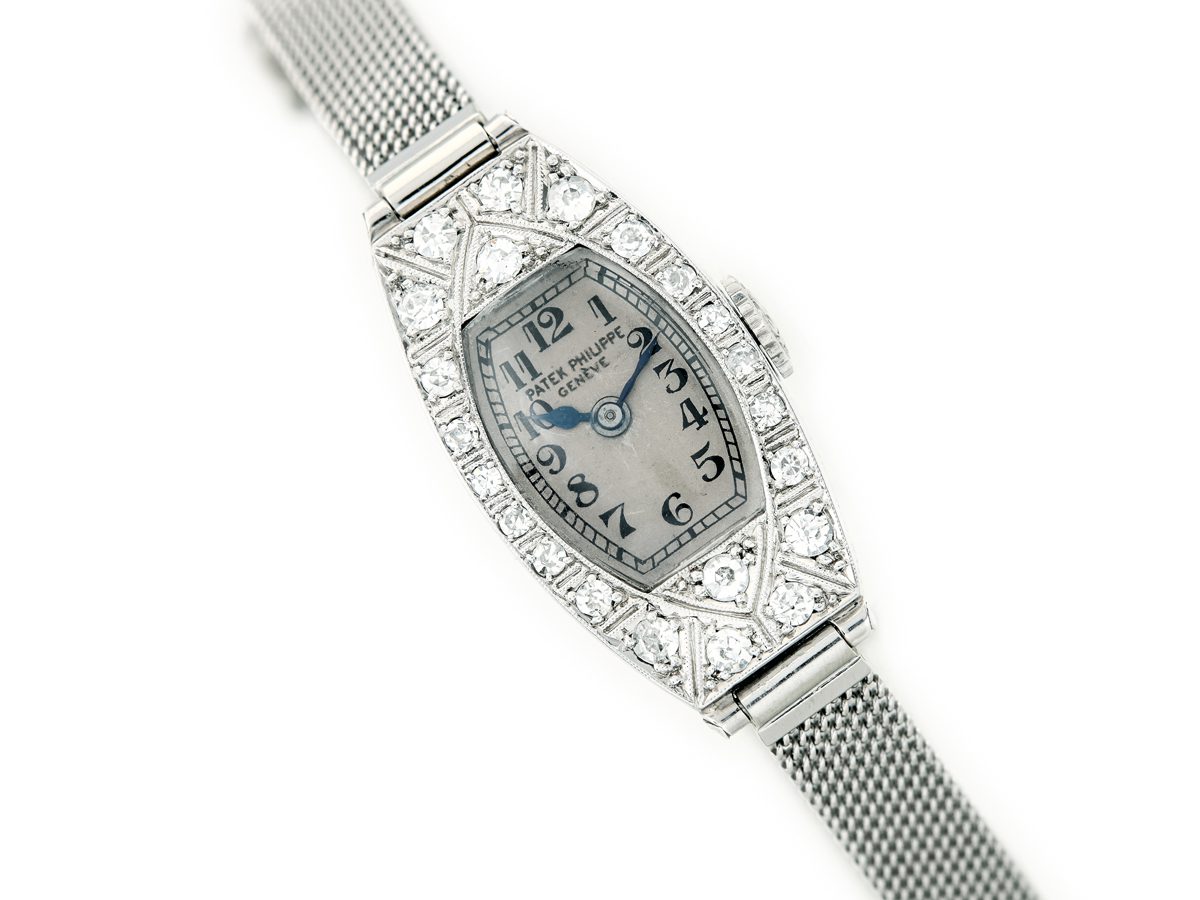 Ladies Patek Philippe 18ct White Gold Diamonds c1937